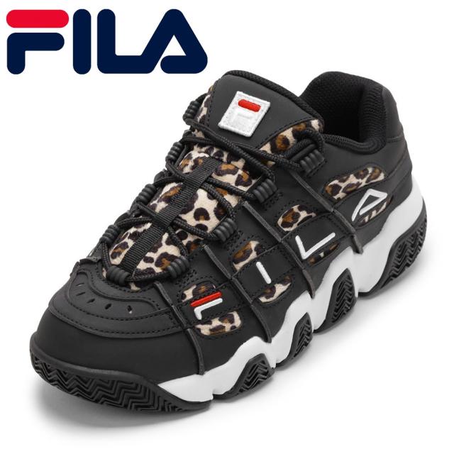 フィラ FILA WFW25059-014M メンズ靴 靴 シューズ 2E相当 スニーカー 厚底 F/BARRICADEHG バリケード ボリュームソール ローカットスニーカー 人気 ブランド ブラック×レオパード柄