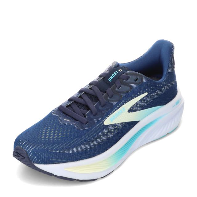 ブルックス BROOKS BRW 4312 スニーカー ランニング ウォーキング シューズ 軽量 ゴースト17 クッション性 メッシュ フィット 耐久性 ローカットスニーカー 人気 ブランド ネイビー