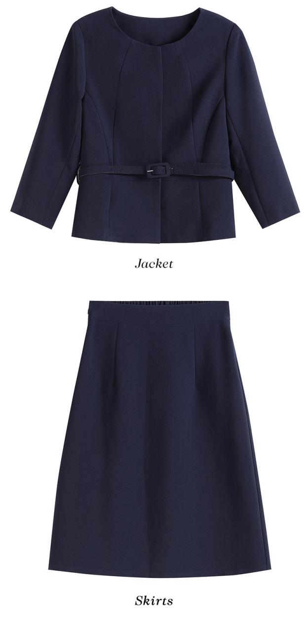 ポイント超超祭 セットアップ スーツ レディース ベルト リクルート