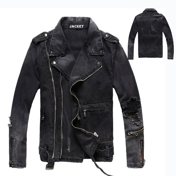 【クーポン利用で最大20％オフ中】メンズ デニムジャケット ファスナー Gジャン アウター ライダースジャケット トップス アウターカジュアル 大きいサイズ 長袖ブルゾン