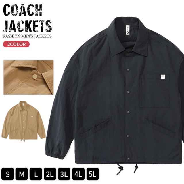 ポイント超超祭 セール コーチジャケット メンズ ビルバン アメリカンワーク ブルゾン アウター アメカジ ワークス アウトドア ストリート おしゃれ ツイル