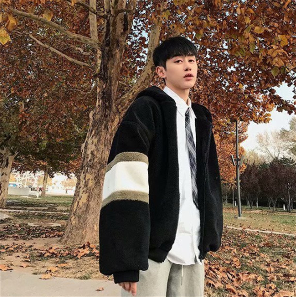 ポイント増量中 ボアブルゾン ジャケット メンズ 厚手 フード フリース