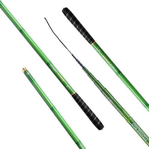 BREEZE_5.4m Goture コンパクト延べ竿 渓流竿ロッド 万能竿 釣り竿 高炭素超硬 超軽量 カーボン釣り竿 河川 堤防 湖畔 渓流 ロッド 釣り竿 5.4m