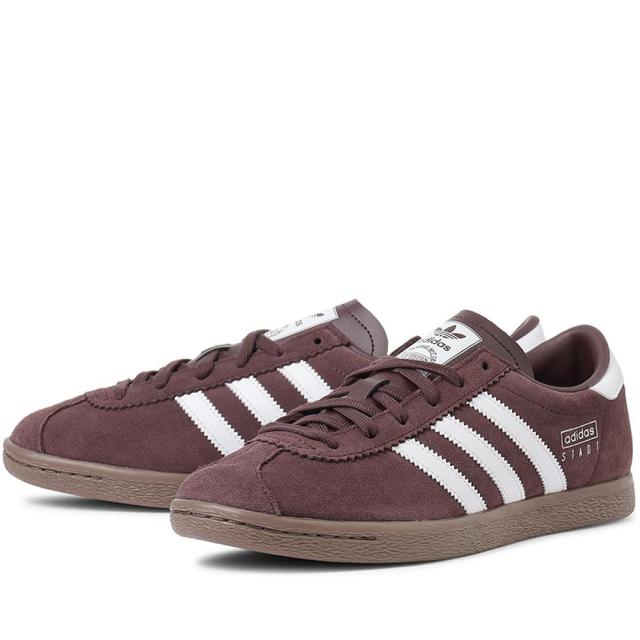 2025年秋冬新作♪ adidas【アディダス】 STADT シュタット レディース＆メンズ 【JR9553】 シャドウブラウン/フットウェアホワイト