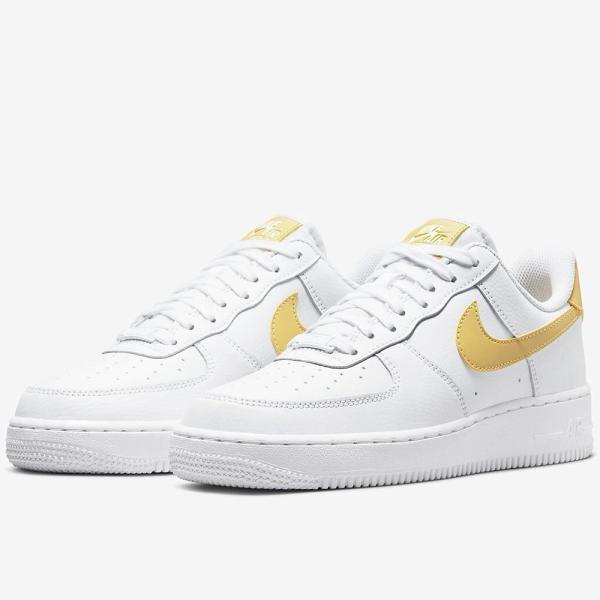2022年春夏新作♪ NIKE【ナイキ】 WMNS AIR FORCE 1 ’07 ウィメンズ エア フォース 1 ’07 【315115-170】 ホワイト/サターンゴールド