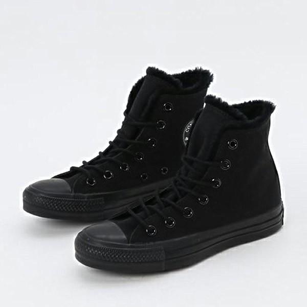 CONVERSE【コンバース】 ALL STAR INFUR HI オールスター インファー ハイ レディース&メンズ ハイカット ボアスニーカー 【32961567】 ブラック