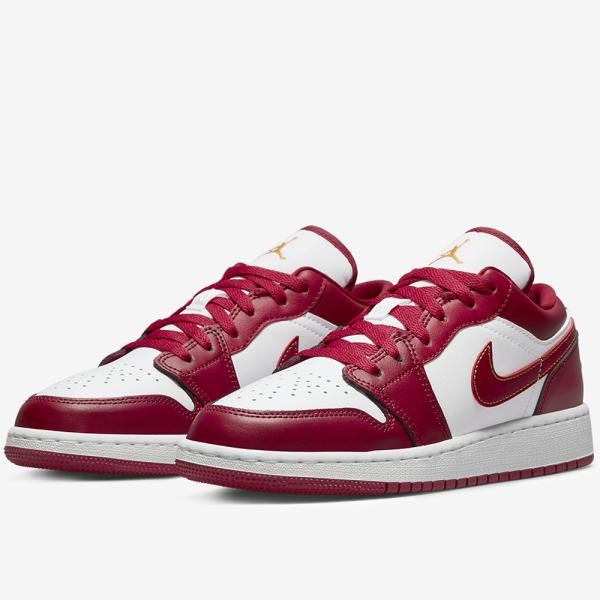 2022年春夏新作♪ NIKE【ナイキ】 AIR JORDAN 1 LOW GS エア ジョーダン 1 ロー GS 【553560-607】 カーディナルレッド