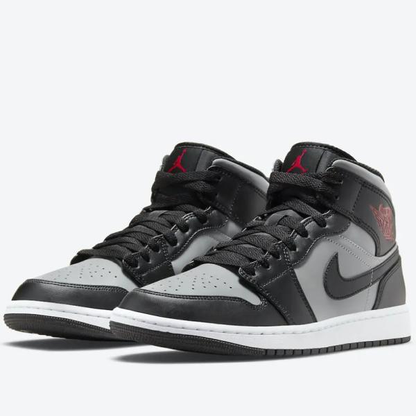 2022年秋冬新作♪ NIKE【ナイキ】 AIR JORDAN 1 MID “Shadow” エア ジョーダン 1 ミッド メンズ スニーカー 【554724-096】 ブラック/パーティクルグレー