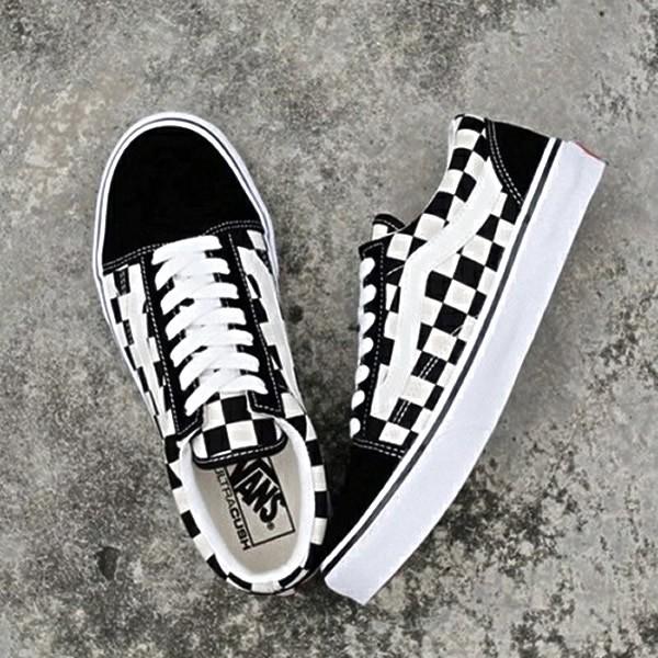 VANS【バンズ】 OLD SKOOL DX オールドスクール DX V36CL+ メンズ＆レディース スニーカー ブラック/ホワイトチェック