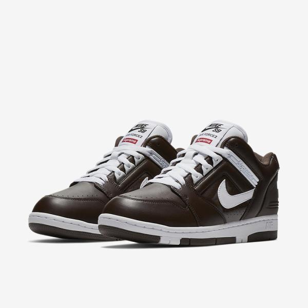 国内正規品♪ SUPREME【シュプリーム】 × NIKE【ナイキ】 SB AIR FORCE 2 エア フォース II 【AA0871-212】 バロックブラウン
