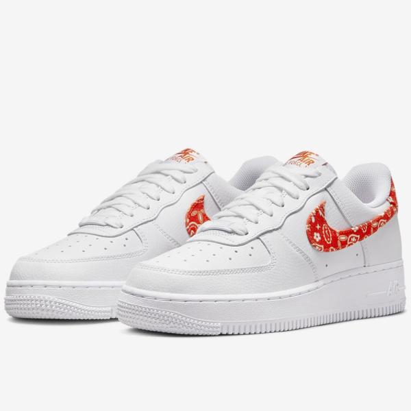 2022年春夏新作♪ NIKE【ナイキ】 WMNS AIR FORCE 1 '07 ESS ウィメンズ エア フォース 1 '07 エッセンシャル 【DJ9942-102】 ホワイト/ラッシュオレンジ