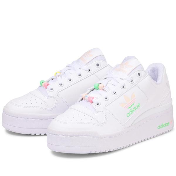 2022年秋冬新作♪ adidas【アディダス】 FORUM BOLD J レディース フォーラム ボールド J 【GY9223】 ホワイト/グリーン