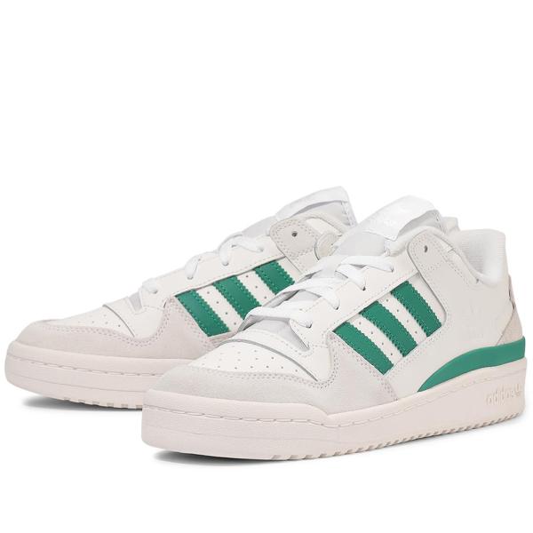 2023年秋冬新作♪ adidas【アディダス】 FORUM LOW CL レディース＆メンズ フォーラム ロー CL 【IG8658】 クラウドホワイト/グリーン