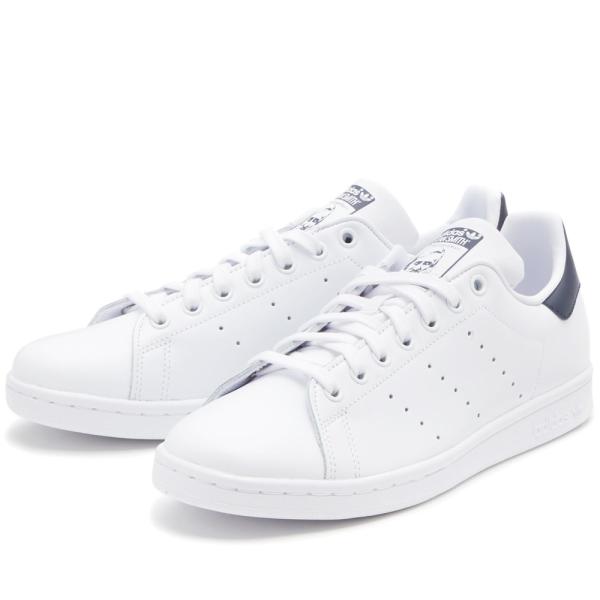 2024年秋冬新作♪ adidas【アディダス】 Stan Smith レディース＆メンズ スタンスミス 【M20325】 ホワイト/ネイビー レザー 定番 クラシック 本革