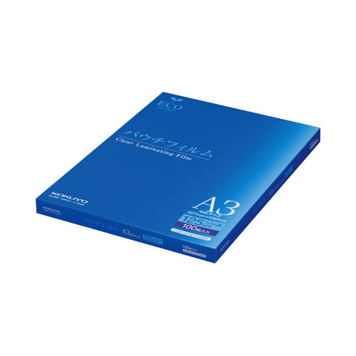 パウチフィルム　１２５ミクロン Ａ３判　１００枚入