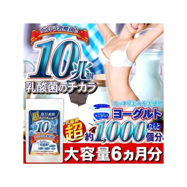 乳酸菌 サプリ ヨーグルト 【送料無料】超スッキリ10兆個ウルトラ乳酸菌（大容量約6ヵ月分/360粒）ダイエット サプリメント EC12の通販はau PAY マーケット - サプリメント専門店 ...