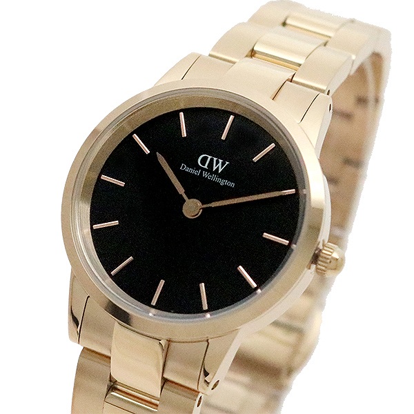 ダニエルウェリントン 腕時計 ICONIC LINK 28 DW00100214 ブラック ローズゴールドの通販はau PAY マーケット ...