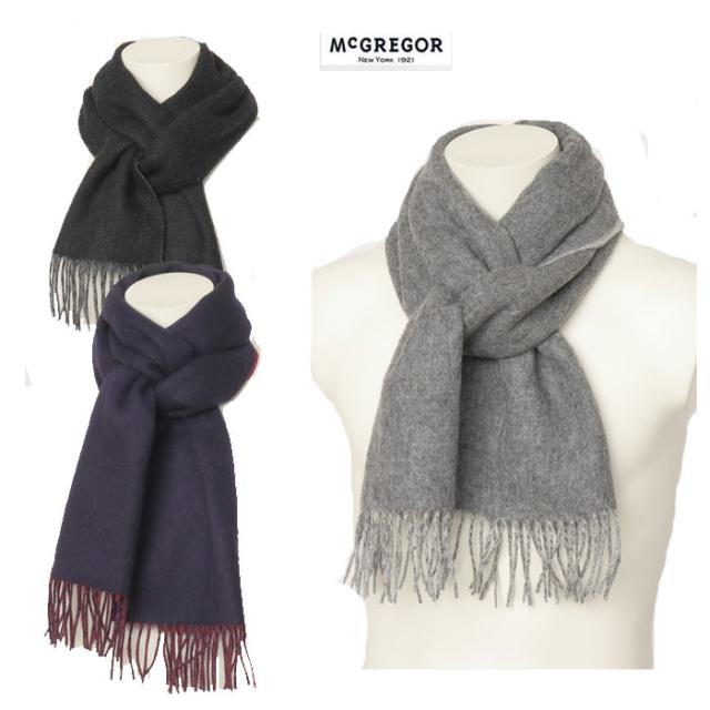 mcgregor マクレガー マフラー 111561801 小物 防寒具 リバーシブルマフラー メンズ ビジネス プレゼント クリスマス
