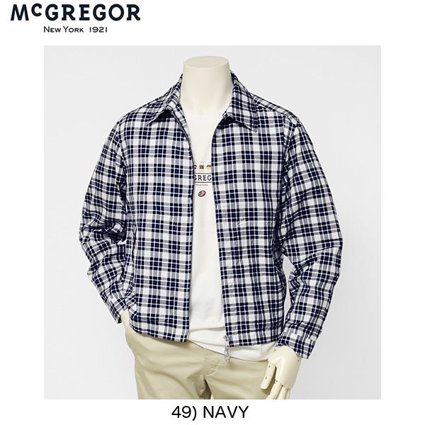 McGREOR マクレガー 111111201 DRIZZLER ドリズラー ブルゾン ジャケット        チェック柄