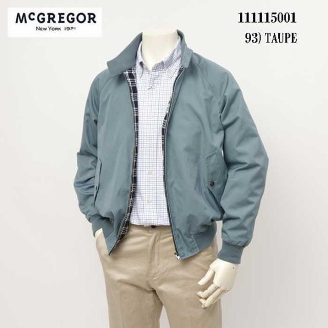 SALE 5％ OFF McGREOR メンズ マクレガー 111115001 ハーキュラス ブルゾン 2025年モデル　スイングトップ ジャンバー 93)TAUPE 撥水加工仕様