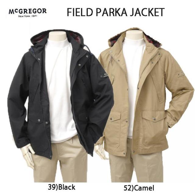 McGREGOR マクレガー 111115605 フィールドパーカージャケット 39)Black 52)Camel マウンテンパーカー コート ジャケット 紳士ハーフジャケット ブルゾン