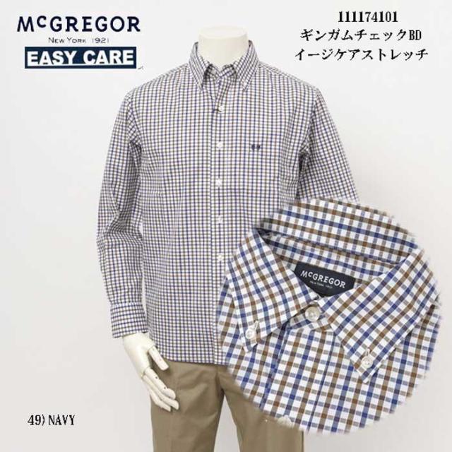 SALE 30% OFF McGREGOR マクレガー EASY CARE イージーケア ボタンダウン 形態安定シャツ 111174101 形態安定 シャツ メンズ 紳士 春　ギンガムチェック柄