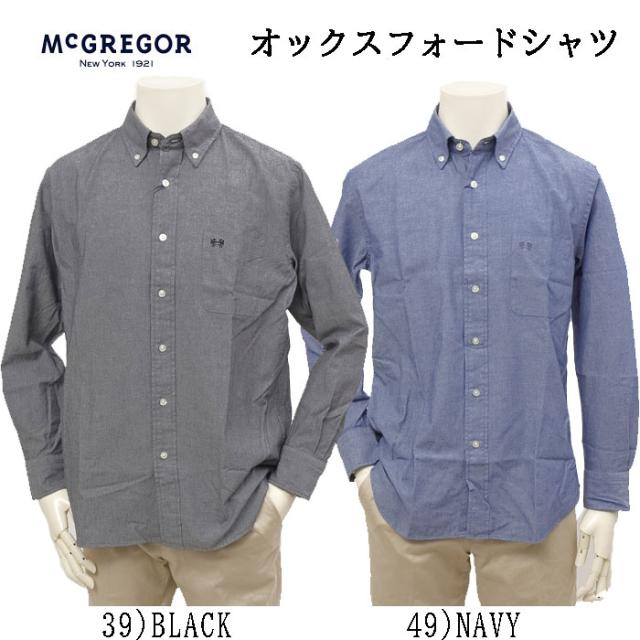 10％OFF McGREGOR マクレガー 111175002 オックスフォードシャツ シャンブレー メンズ トップス カジュアル シャツ