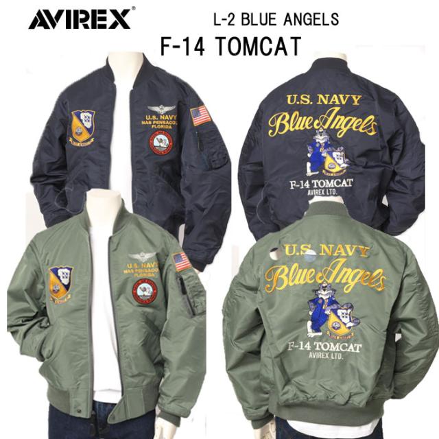 AVIREX アビレックス 4152003 L-2 BLUE ANGLES ブルーエンジェル F-14 ミリタリー 海軍 グラフィックワーク