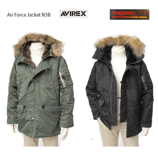 AVIREX アビレックス 783-3952023 N-3B COMMERCIAL リアルファー　フライト　エアーフォース　ジャケット　リアルファー　サーモライト 783-5952034