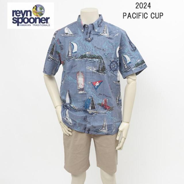 レインスプーナー REYN SPOONER 半袖シャツ アロハシャツ 125-6187 パシフィックカップ 2024　レインスプーナークロス