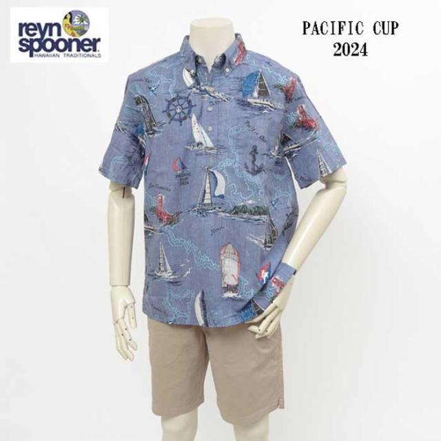 レインスプーナー REYN SPOONER 半袖シャツ アロハシャツ 126-6187 パシフィックカップ 2024 レインスプーナークロス プルオーバー