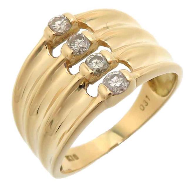 [銀座店]Non Brand ノンブランド K18YG 0.31ct ダイヤモンド リング・指輪 K18イエローゴールド 13号 レディース・メンズ DH82574の通販はau PAY ...