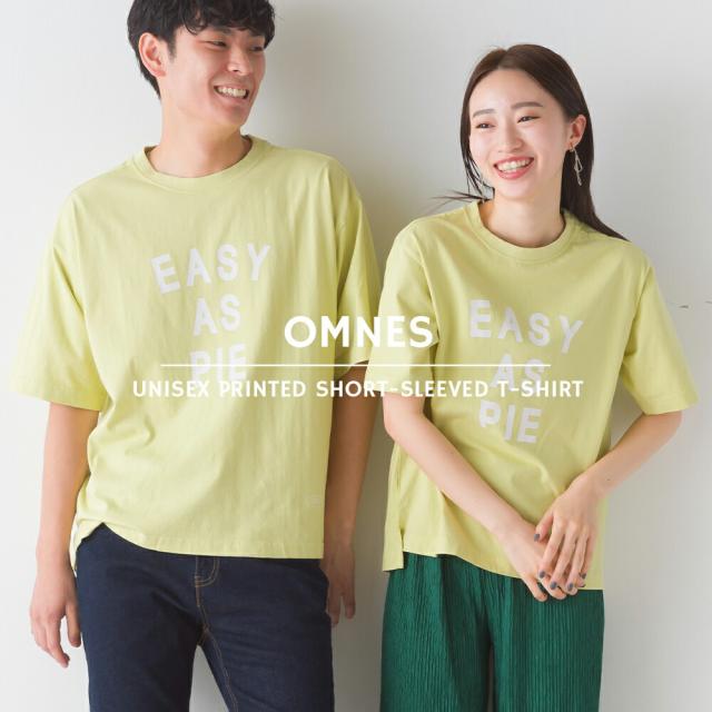 【OMNES】ユニセックス バイオ加工 綿100％プリント半袖Tシャツ の通販はau PAY マーケット - haptic | au PAY マーケット－通販サイト
