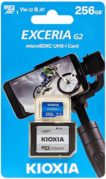KIOXIA キオクシア EXCERIA G2 microSDXC 256GB Class10 UHS-I U3 A1 V30 LMEX2L256GG2【ネコポス便配送制限10点まで】の通販は ...