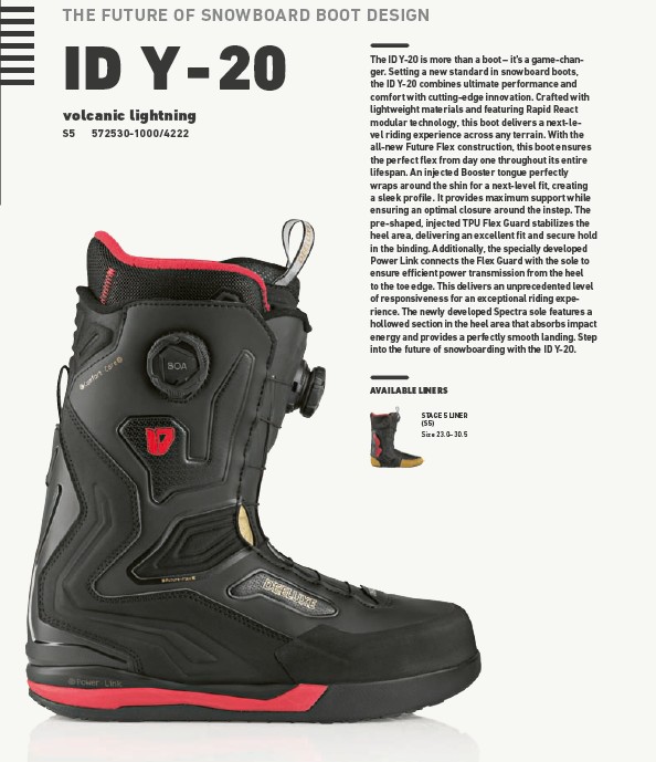 新品未使用 25-26 DEELUXE BOOTS ID Y-20 S5 VOLCANIC 24.5CM 即日発送 土日祝発送OK