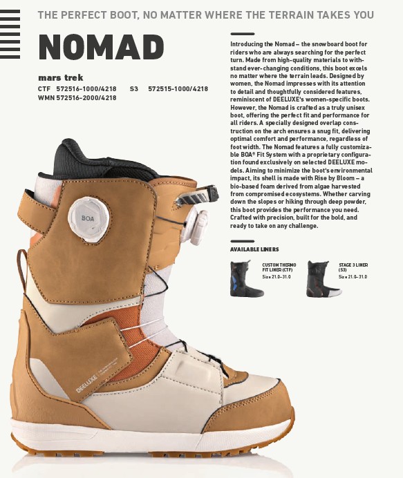 新品未使用 25-26 DEELUXE BOOTS NOMAD S3 MARS TREK 26CM 即日発送 土日祝発送OK