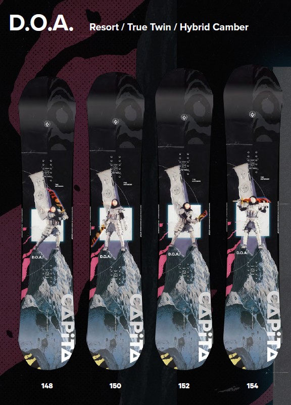 新品未使用 25-26 CAPiTA BOARD D.O.A 154cm  即日発送 土日祝発送OK