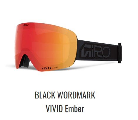 新品未使用 25-26 GIRO GOGGLE CONTOUR BLACK WORDMARK VIVID Ember  即日発送 土日祝発送OK