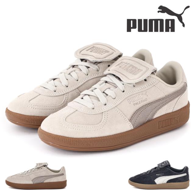 プーマ PUMA レディース スニーカー パレルモ プレミアム メタリック 404021 01 02 ローカット ローテクスニーカー 韓国 Y2K グランジ