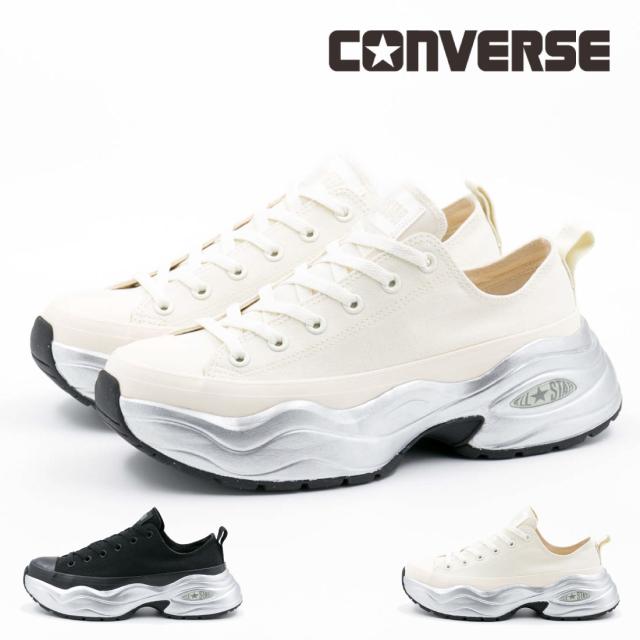 コンバース CONVERSE レディース スニーカー オールスター (R) サージトレーナー MT OX ローカット 厚底 メタリック 履きやすい 歩きやすい シンプル