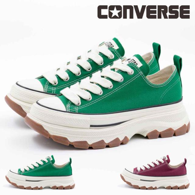 コンバース CONVERSE レディース スニーカー オールスター トレックウエーブ FS OX 厚底 ローカット シンプル