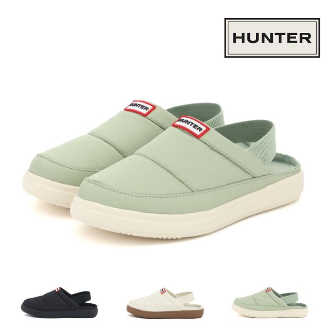 【20%OFF】 ハンター HUNTER レディース スリッパ レディース イン/アウト ヒールストラップスリッパ WFF3101WWU ルームシューズ サボ 外履き 内履き ストラップ 通気性 撥水 軽量 軽い キャンプ レジャー 正規品