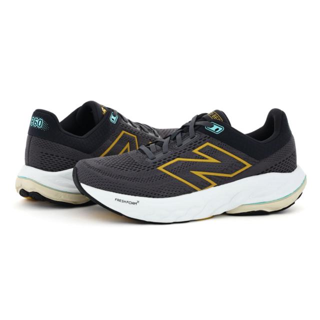 ニューバランス new balance メンズ スニーカー フレッシュフォーム エックス Fresh Foam X 860 v14 A14 ランニング トレーニング ウォーキング 軽量 軽い ブラック/イエロー 運動靴 ジム クッション性