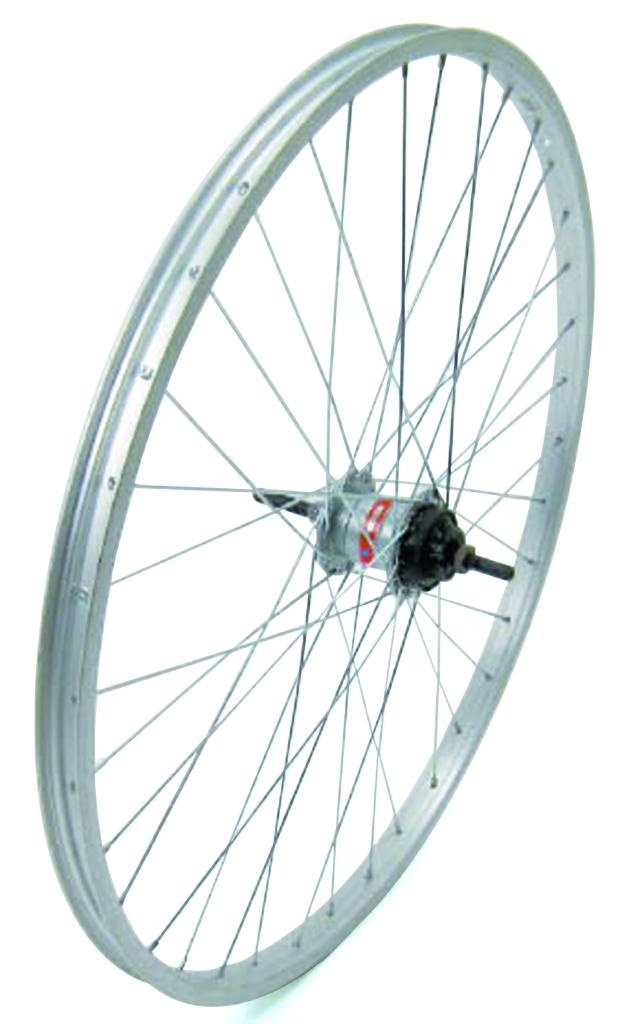 自転車 部品 後車輪 27インチ 27 x 1 3/8 内装3段 ステンレス WO シルバー ホイール リア 後輪