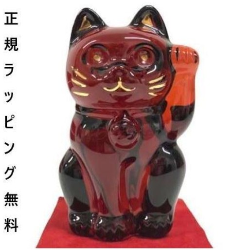 バカラ 招き猫 まねき猫 バカラ 置物 贈答品 正規ラッピング ギフト お祝い 開運グッズ 正規品 Baccarat 縁起物 赤