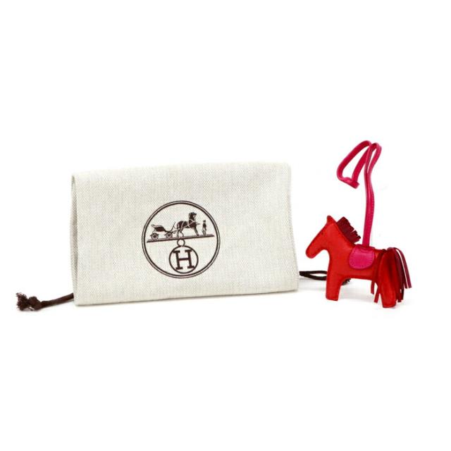 【ABランク】 エルメス HERMES ロデオPM アニョーミロ (レザー) ラムスキン Y刻印 2020年 バッグチャーム バッグ アクセサリー レディース ルージュインディアン (バーガンディー) / ルビー (レッド) / ローズメキシコ (ピンク) 中古 mbb25028