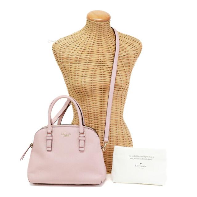 ケイトスペード Kate Spade ジャクソン ストリート レザー PXRU8046 ハンドバッグ 手提げかばん 2WAYバッグ 肩掛け レディース ピンク 中古 mbc31031