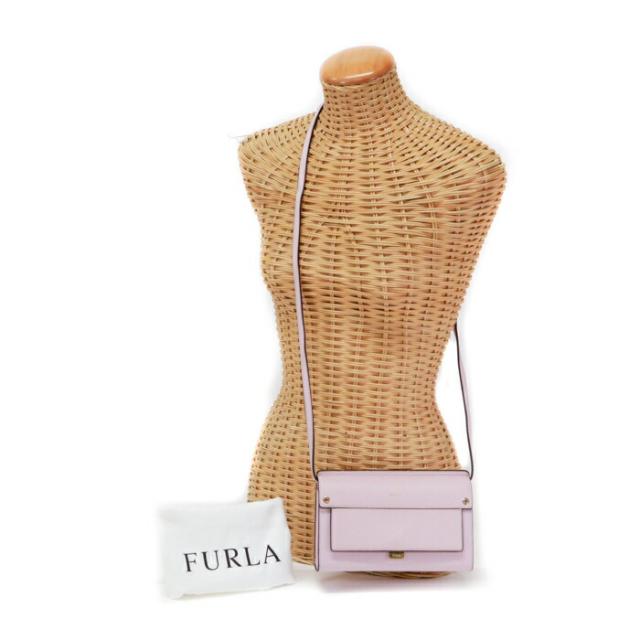 フルラ FURLA ライク ミニ クロスボディ アレス / ヴィテッロ ヘラクレス (レザー) 962388 ショルダーウォレット ミニ ショルダーバッグ 斜め掛け 肩掛け スマホショルダー レディース ライトピンク 美品 中古 mbe18011