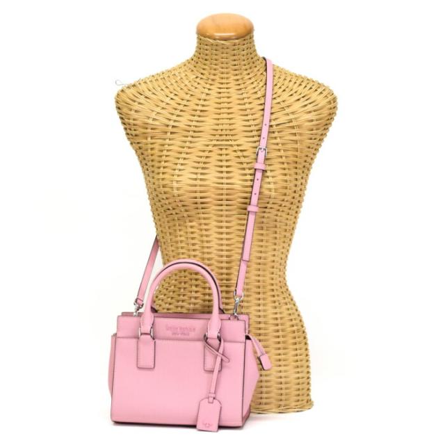 【ABランク】 ケイトスペード kate spade キャメロン モノトーン スモール サッチェル サフィアーノレザー WKRU6427 ハンドバッグ 2WAYバッグ 斜め掛け ピンク 正規品 中古 mbn04008