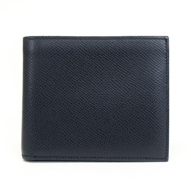 【ABランク】 エルメス HERMES MC2 コペルニクス エプソン (レザー) W刻印 (2024年) 二つ折り財布 ミディアムウォレット コンパクトウォレット カードケース 札入れ メンズ ブルーニュイ (ダークネイビー) 正規品 中古 mbp26009